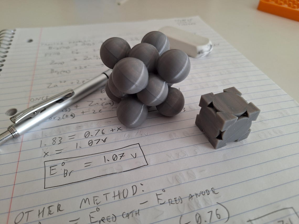 SC, FCC, BCC Unit Cell Model Set | Chemistry Model | Crystallography ...