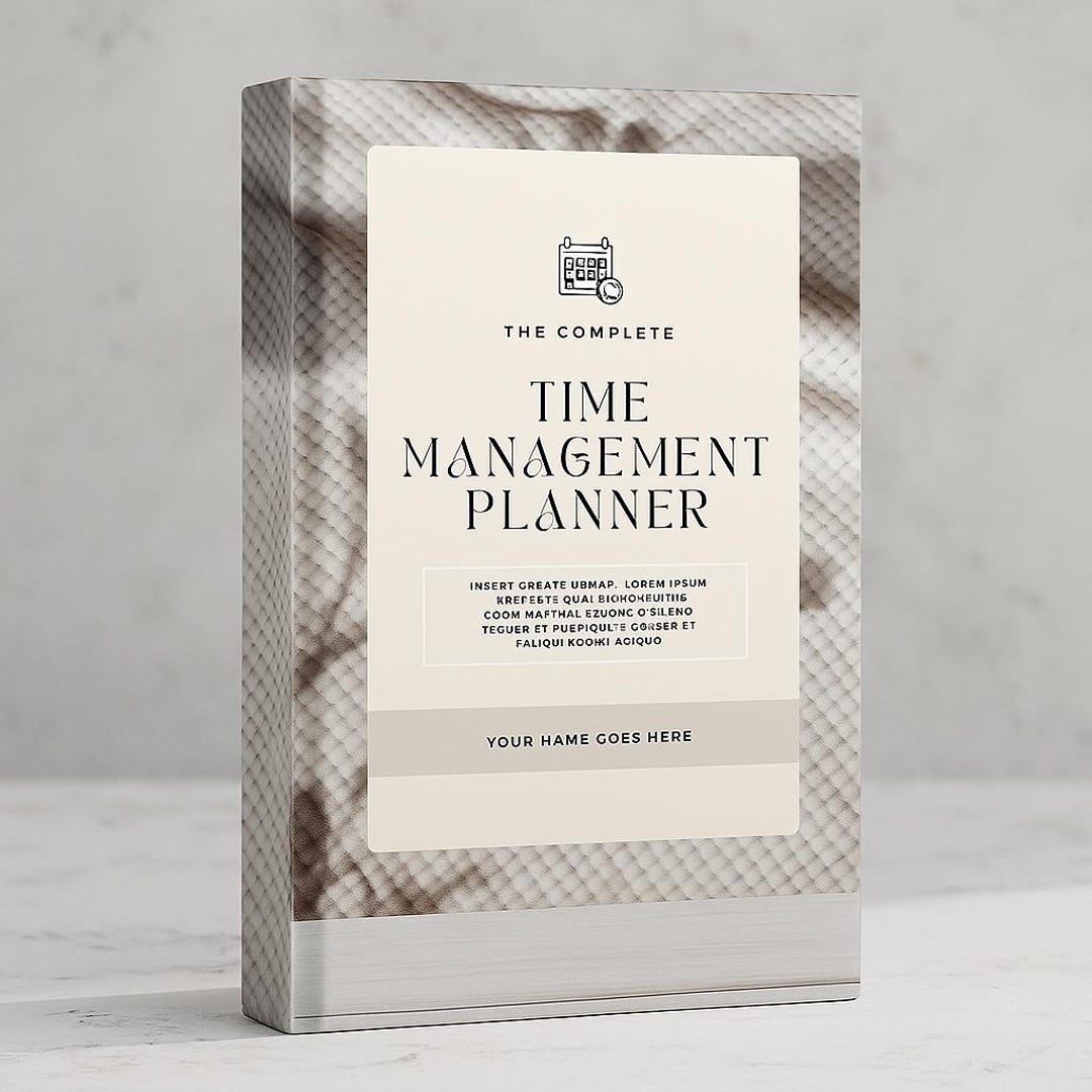 Time Management Planner | Minimalist Productivity and Work Planner for ...