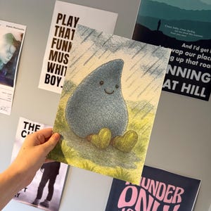 Jellycat Inspired A4 Poster - Raindrop - Etsy