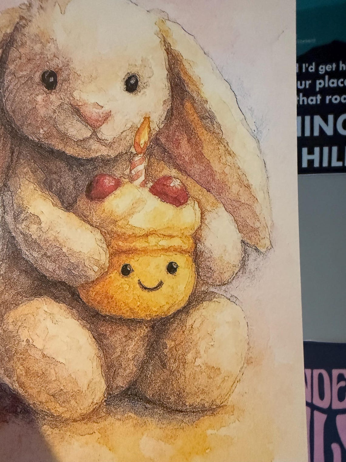Jellycat Inspired Poster - Birthday Bunny - A5 or A4 Available - Etsy