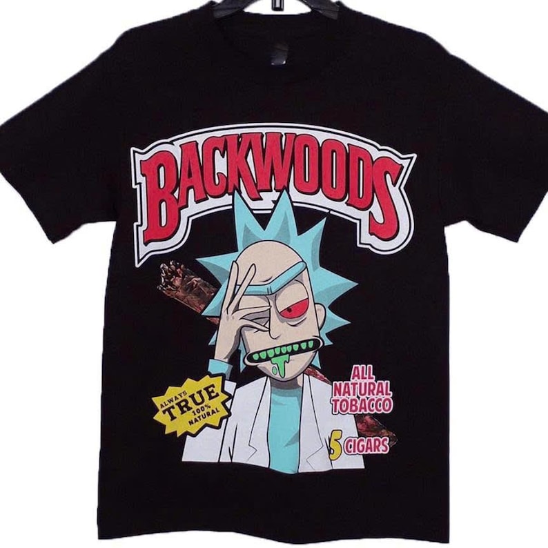 Rick and Morty Backwoods T-shirt Backwoods Tee Hoodie Sweatshirt ...