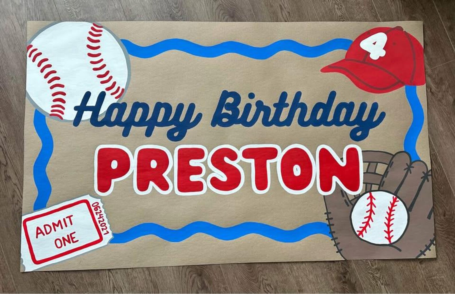 Custom Hand-painted Birthday Banner - Etsy