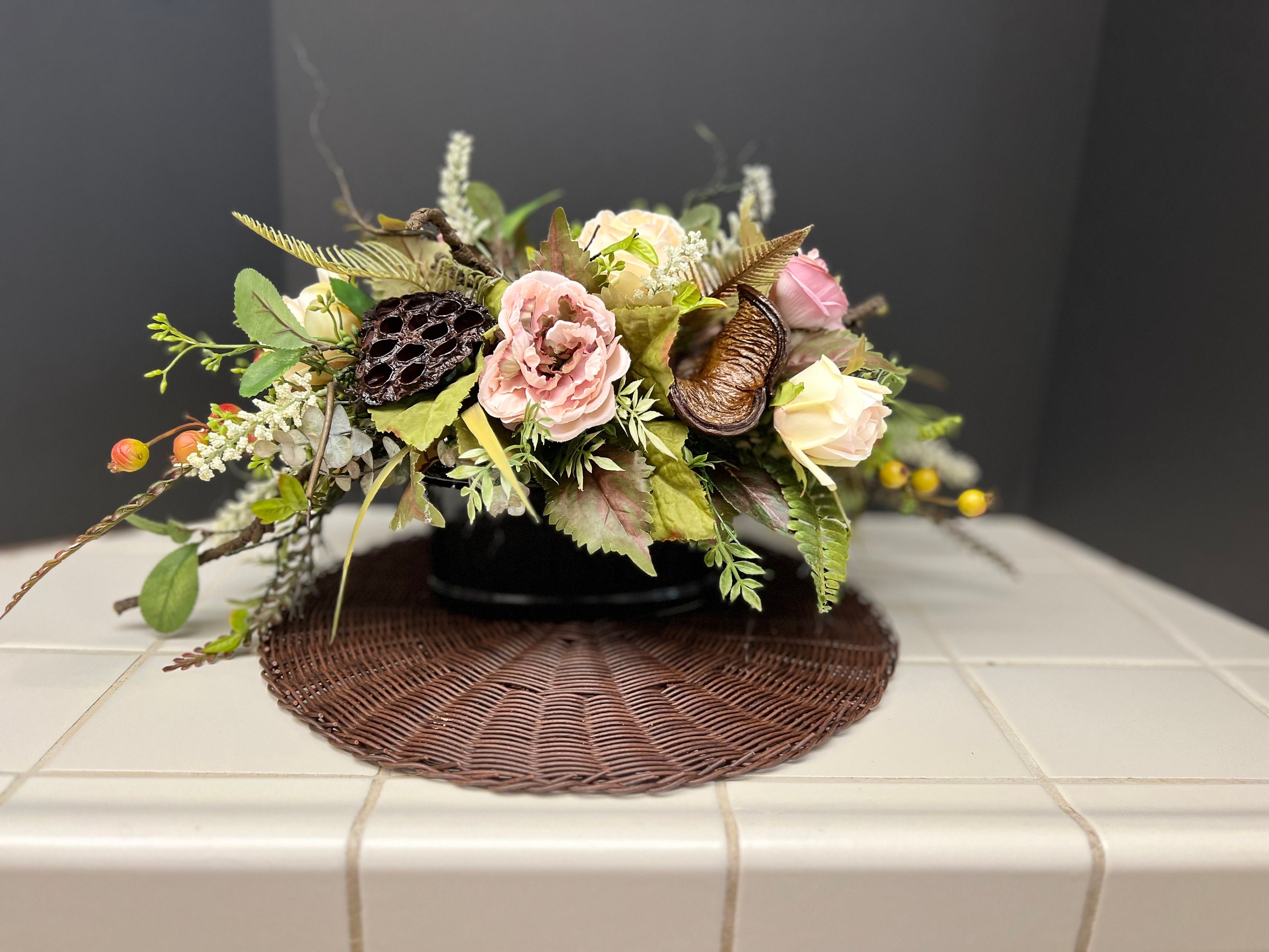 Everyday Floral Centerpiece, Office or Home Decor - Etsy