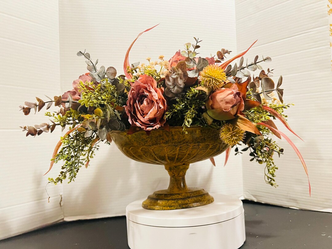 Year-round Centerpiece, Office or Home Decor, Floral Arrangement. Faux ...