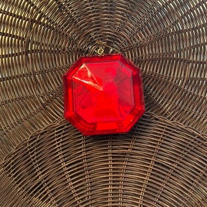 4 Ruby Acrylic Gems, 4 Ruby Acrylic Ornament, Home Décor, Valentines ...