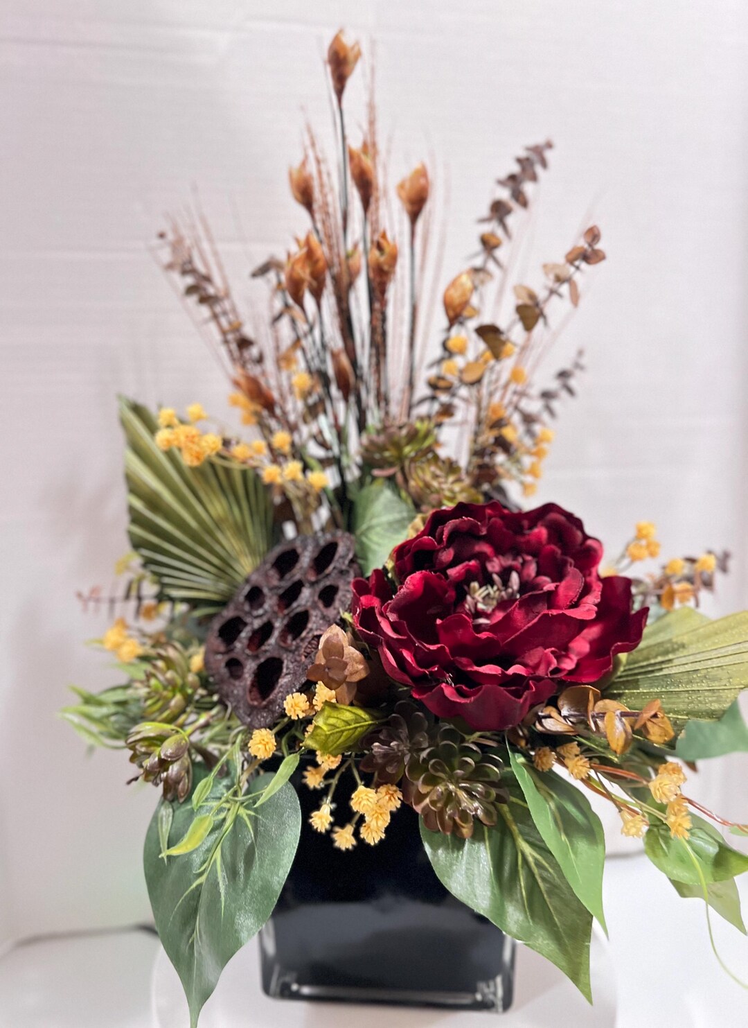 Tuscan Floral Centerpiece,table Arrangement, Office or Home Decor - Etsy