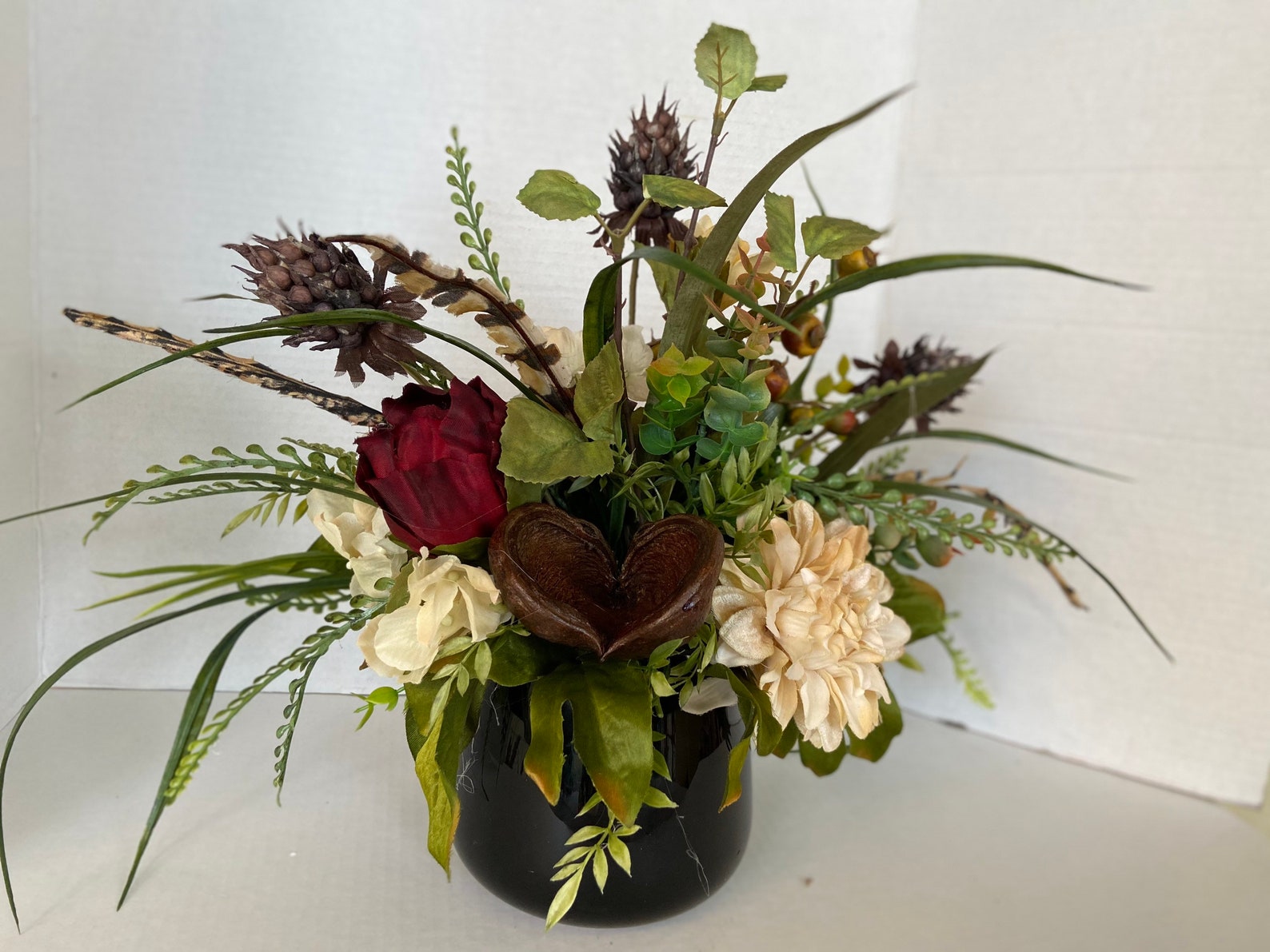 Tuscan Floral Centerpiecetable Arrangement Office or Home - Etsy