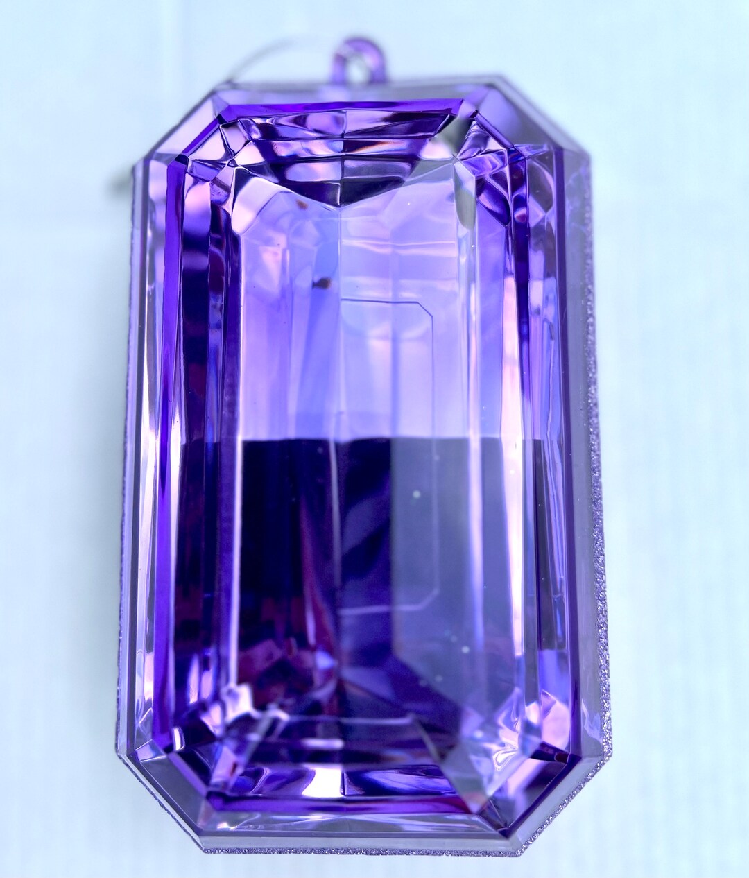 9” Acrylic Purple Cut Ornament, Gem,jewels - Etsy