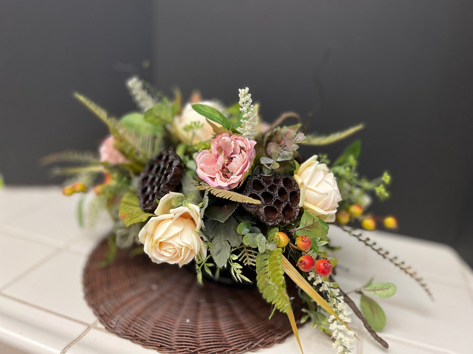 Everyday Floral Centerpiece, Office or Home Decor - Etsy