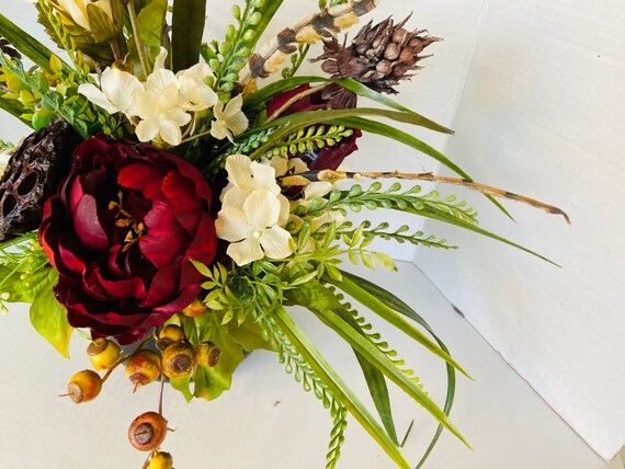 Tuscan Floral Centerpiecetable Arrangement Office or Home - Etsy