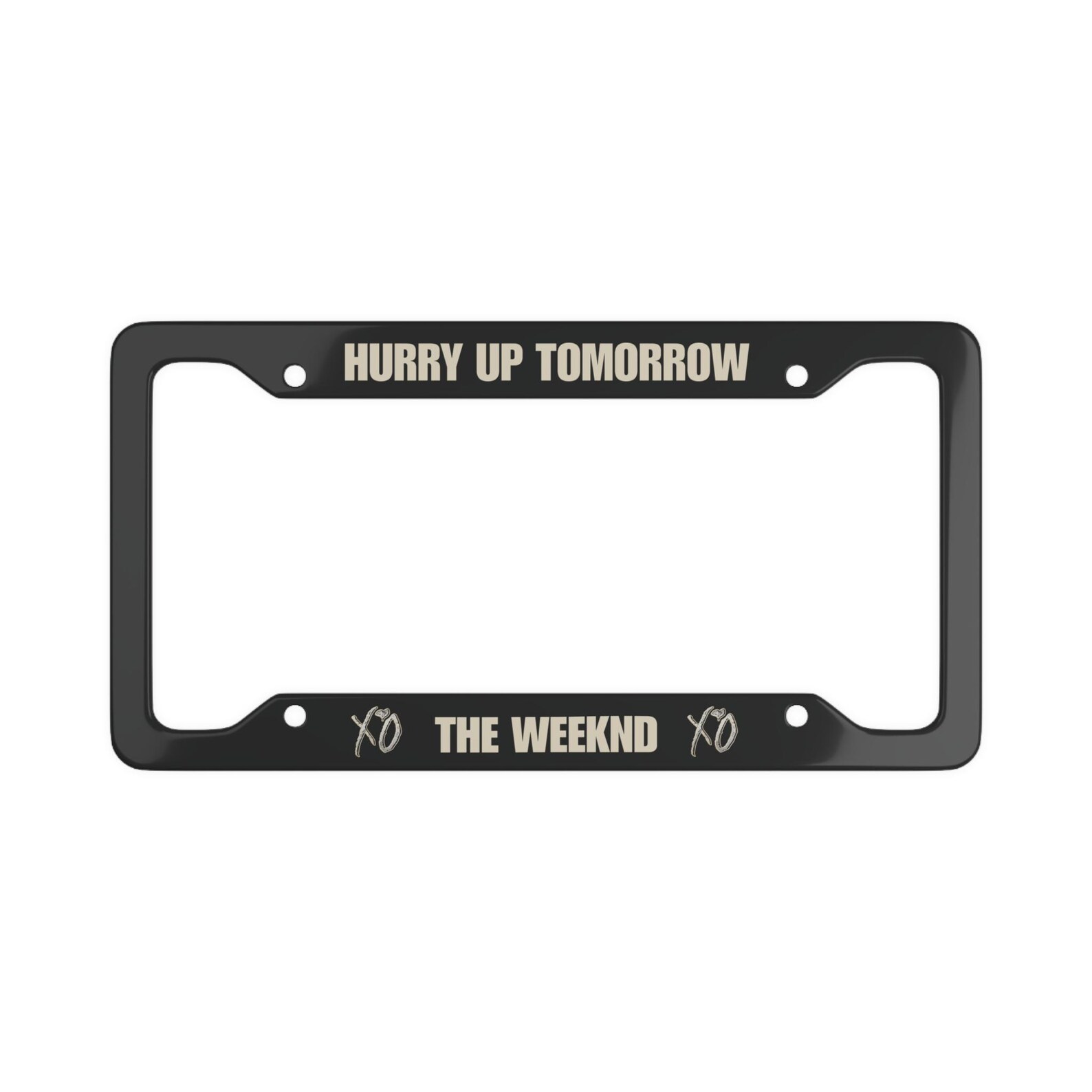 The Weeknd License Plate Frame: XO Fan Car Accessory - Etsy