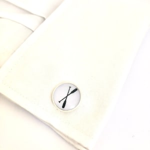Rowing Cufflinks, Rowing Gifts, Rowing Paddle Cufflinks, Rowers, Rowing ...