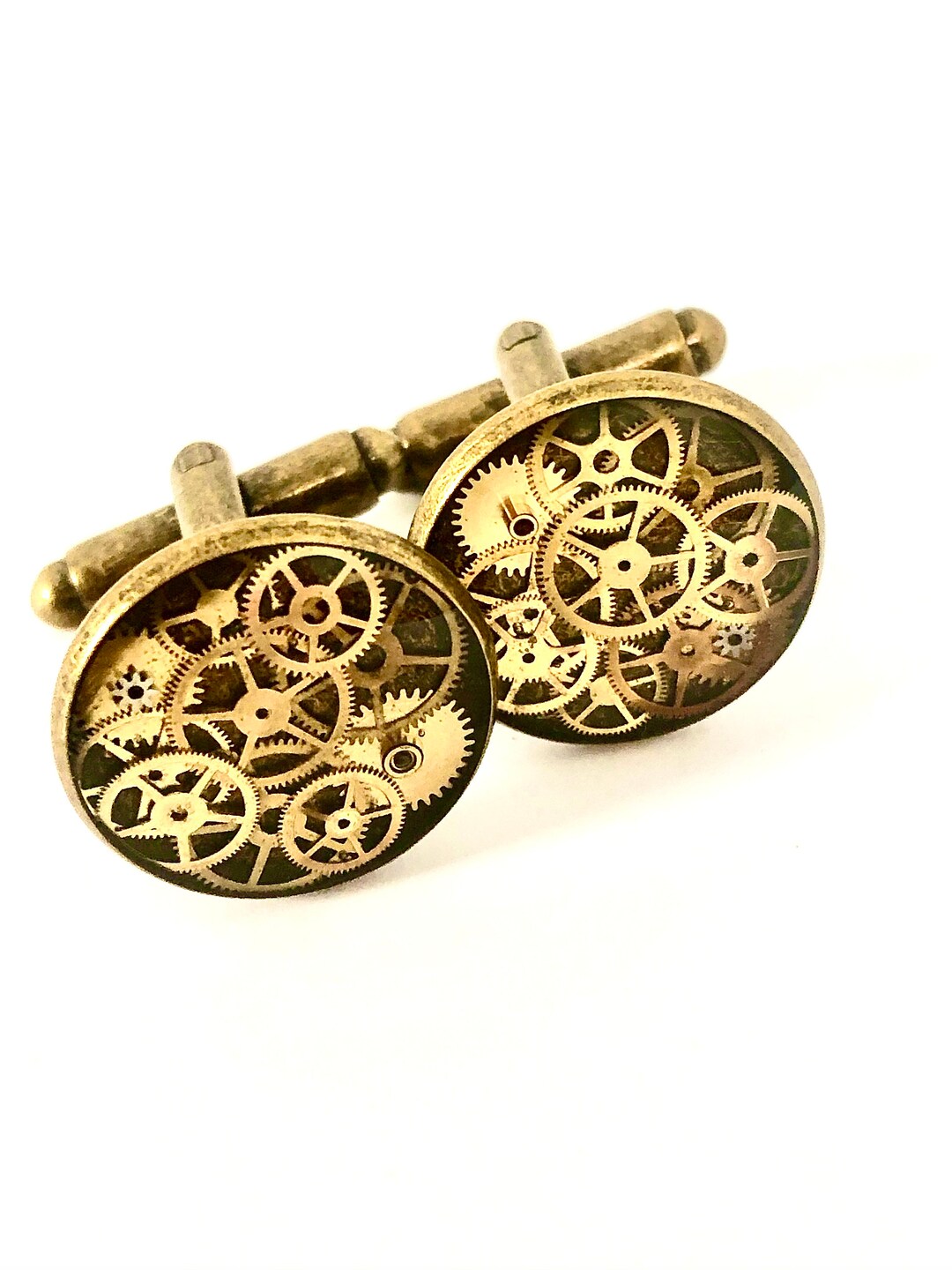 Cog Wheel Cufflinks, Steampunk Cufflinks, Cuff Links, Brass Cufflinks ...