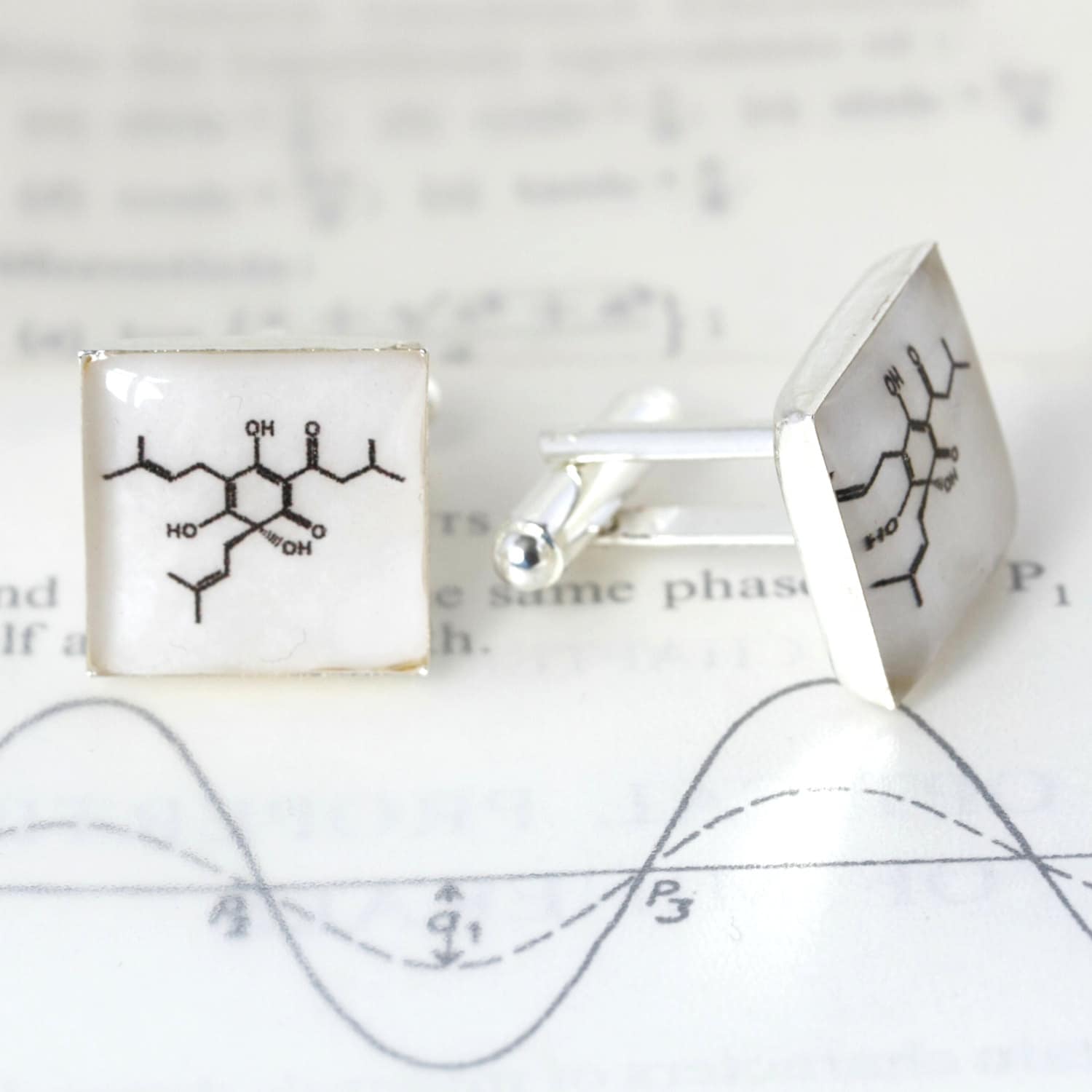 Cufflinks, Cuff Links, Molecular Structure Cufflinks, Beer Cufflinks ...