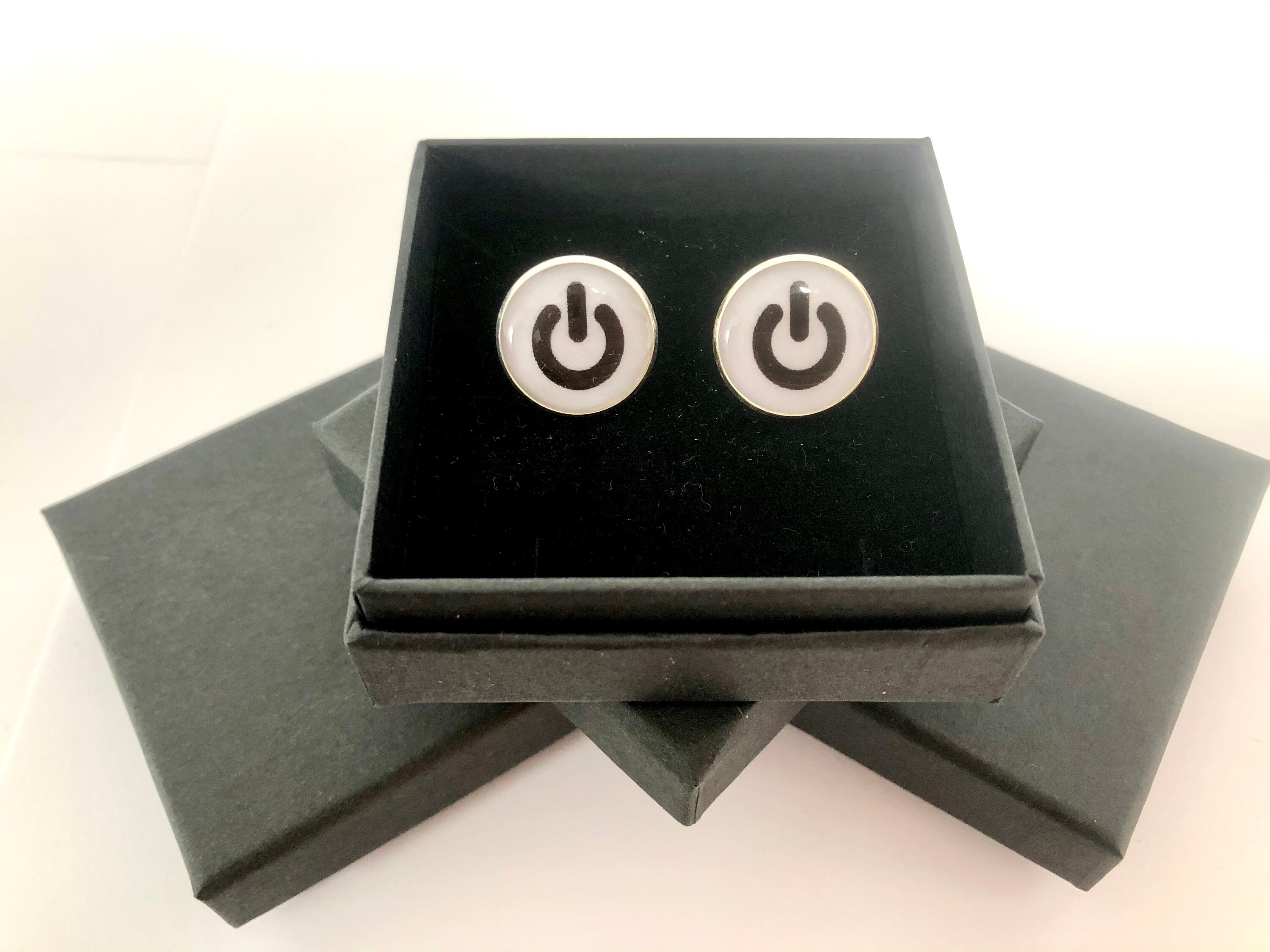 Power Icon Cufflinks, Power On/off Cufflinks, Power Button Cufflinks ...