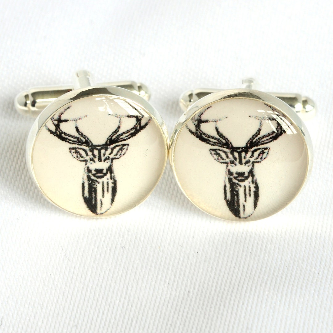 Stag Cufflinks, Stags Head Cufflinks, Stag Party Cuffflinks, Nature ...