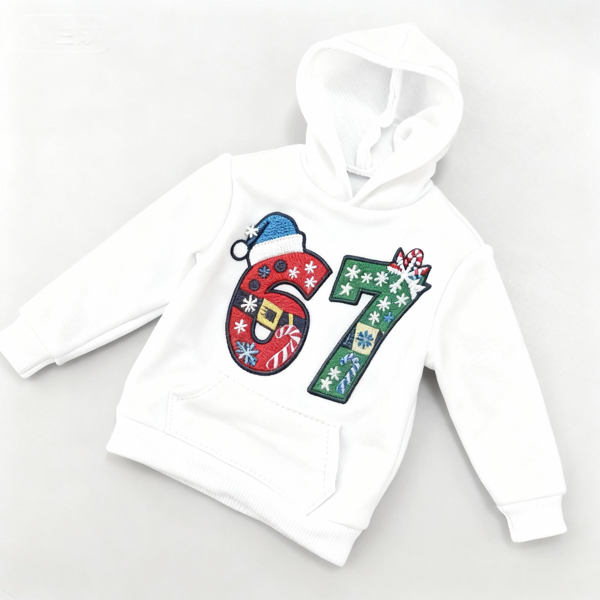 Trendy 67 Holiday Elf Hoodie – Embroidered Christmas Elf Shirt | 6-7 ...