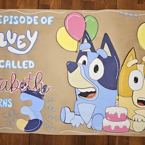 Bluey Birthday Banner (standard) - Etsy