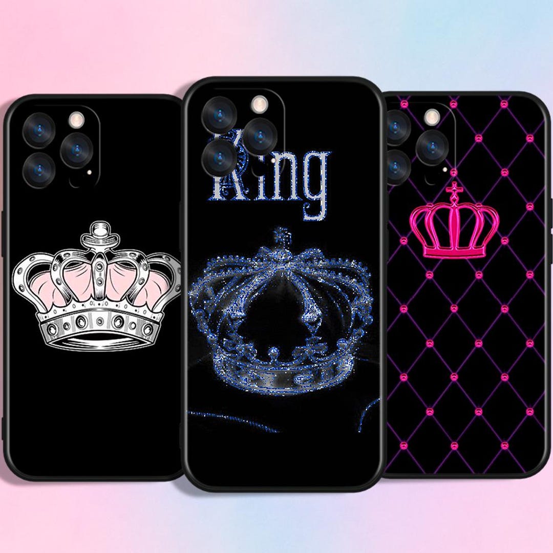 King and Queen Crown Pair Protective Phone Case ~ Fits iPhone and ...