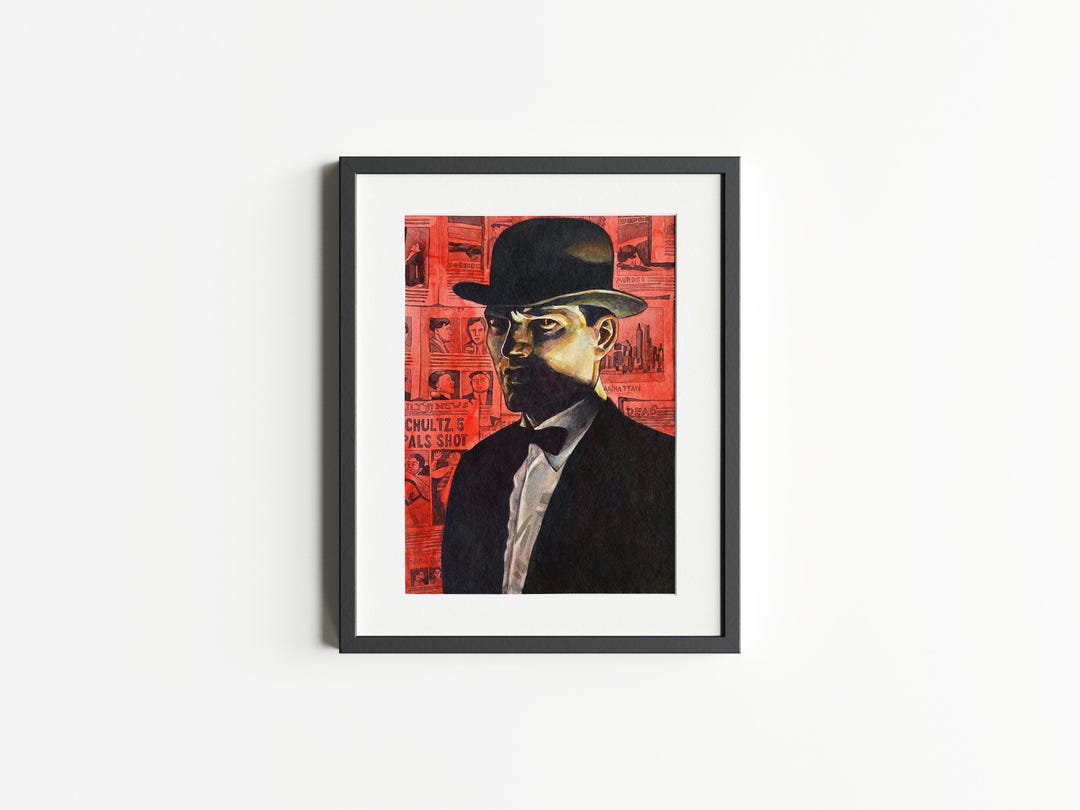 Painting of the Mafia in Retro Style - Etsy