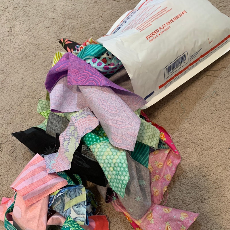 Fabric Scrap Bag - Etsy