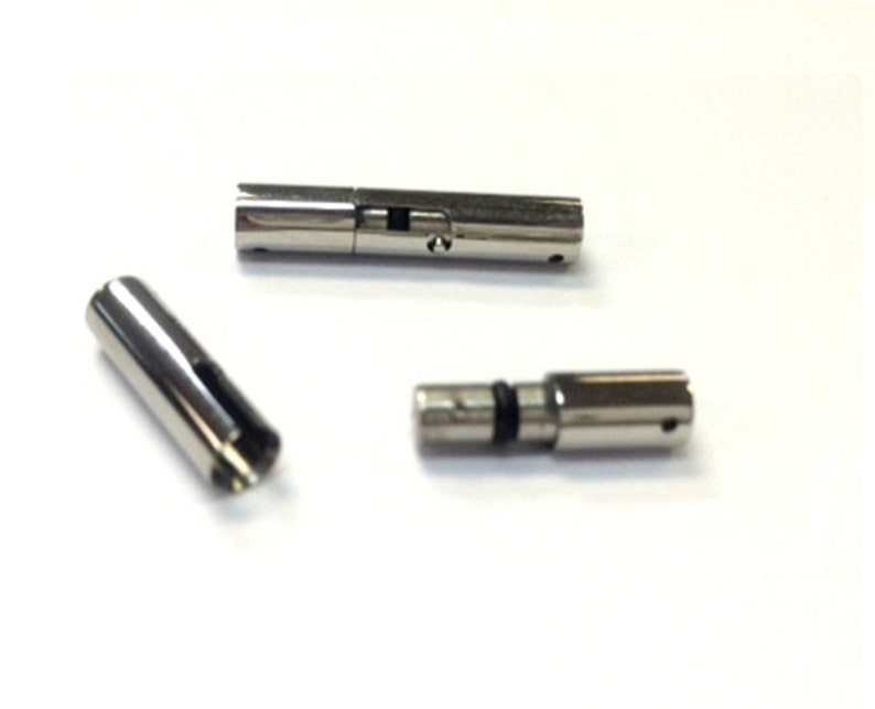 Stainless Steel Tube Twist Clasp With Safety Lock 4 X 20 Mm - Etsy