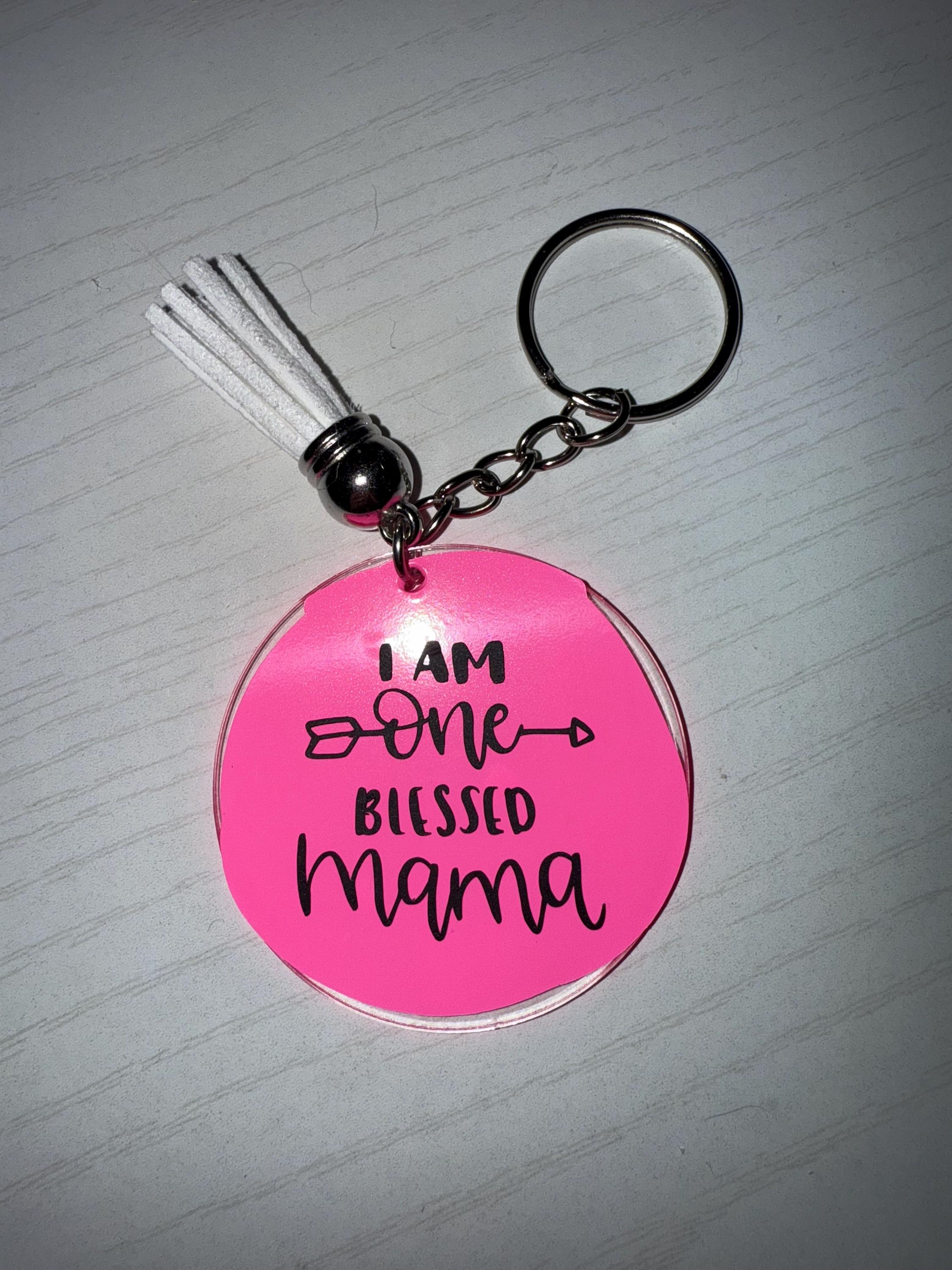 Handmade Colorful-funny-mama-driving Keychains - Etsy