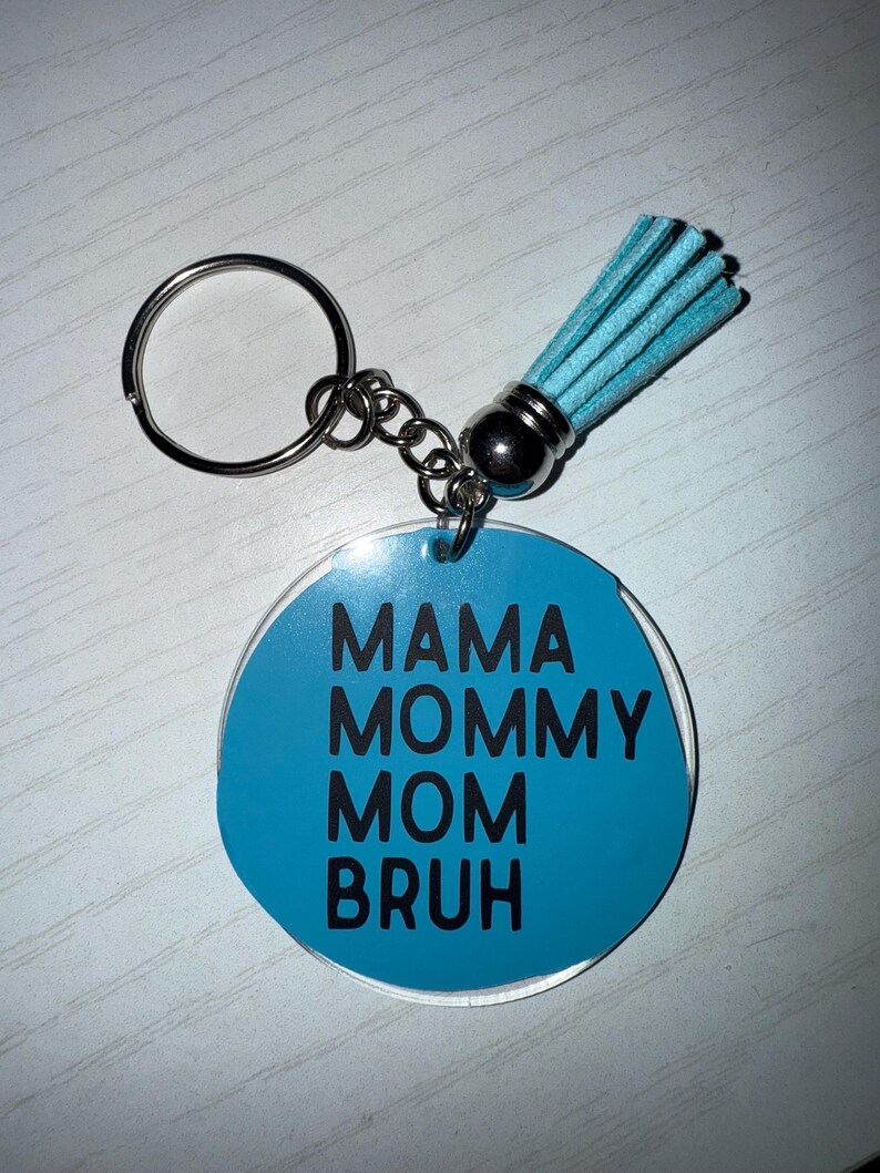 Handmade Colorful-funny-mama-driving Keychains - Etsy