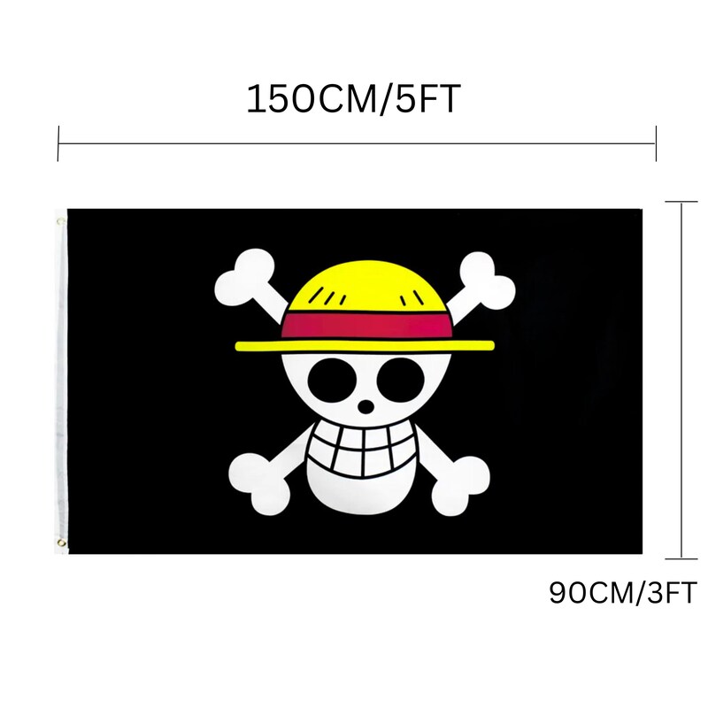Red Jolly Roger Flag - Etsy
