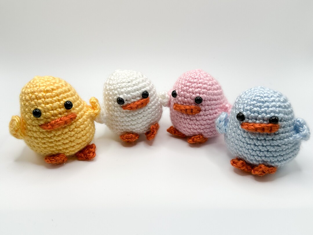 Small Crochet Baby Chick Amigurumi - 4 Colors - Etsy