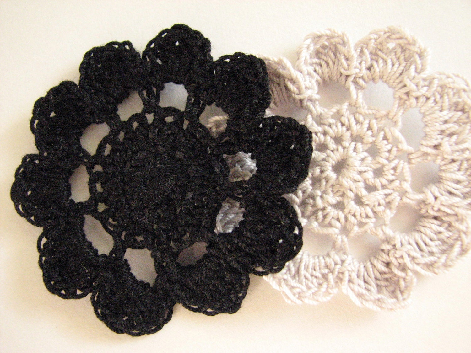Crochet Flower Pattern 10 Petal Flat Flowers Instant - Etsy