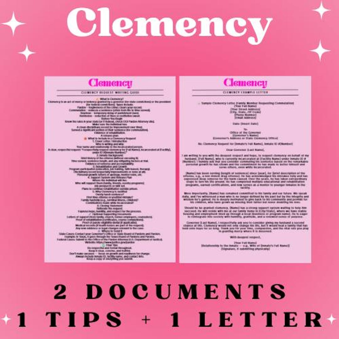 Clemency Request Guide - Prison Wife - Prison Information - Clemency ...