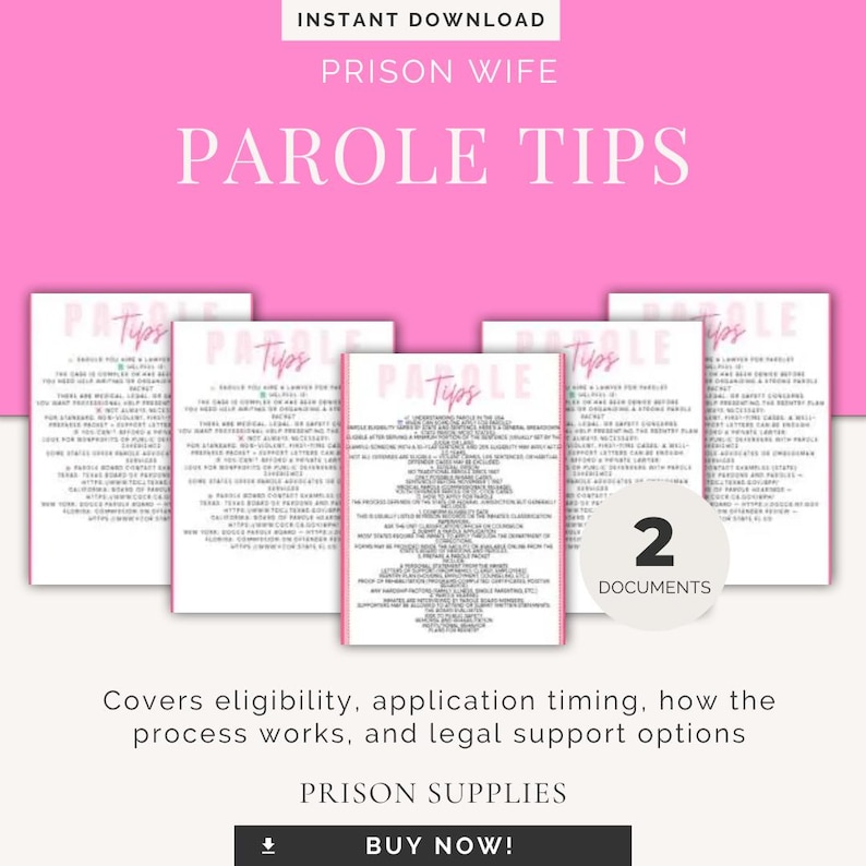 Parole Tips Guide | Prison Wife Support for Incarcerated Partner ...