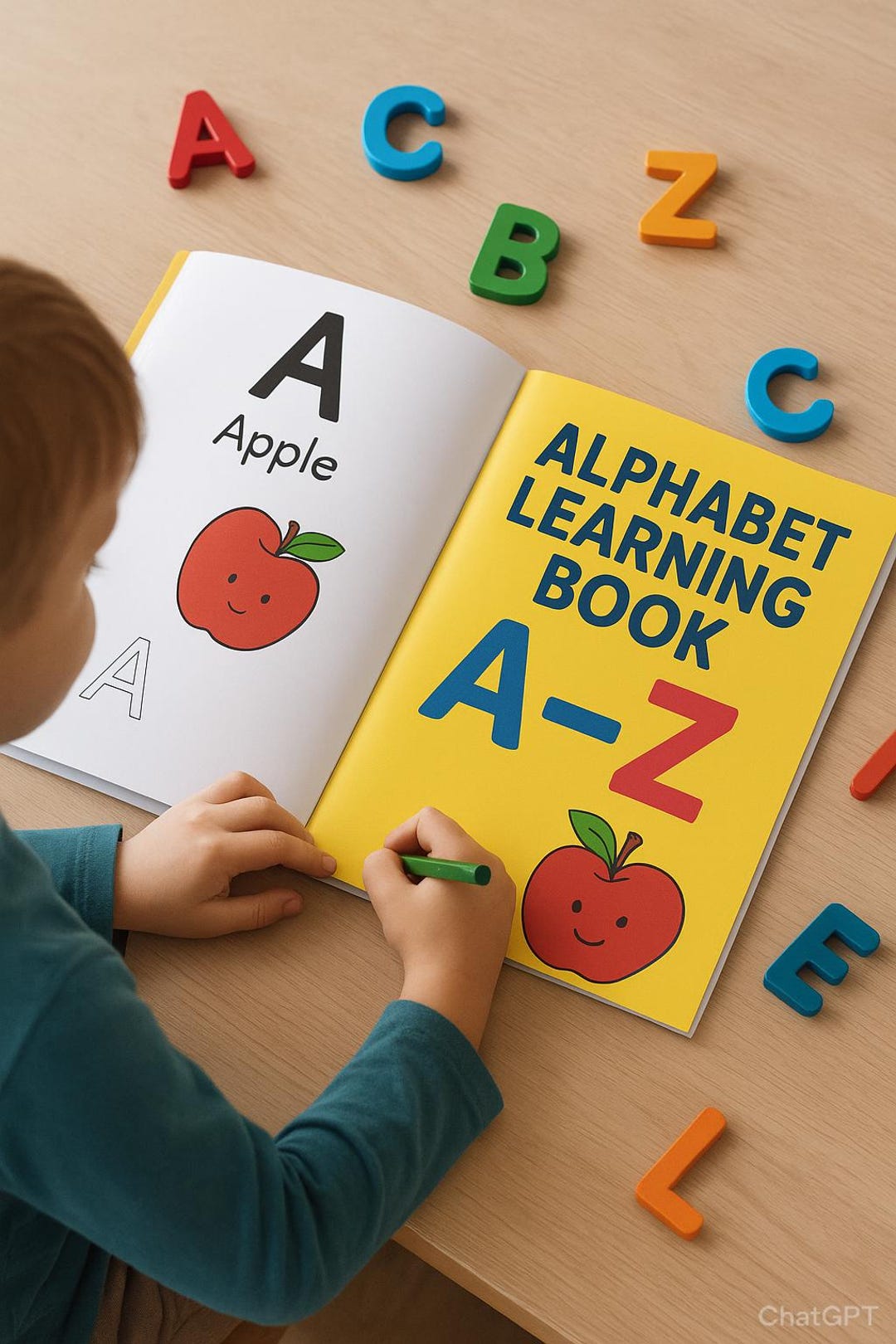 Colorful ABC Learning Printable for Kids , Alphabet Workbook ...