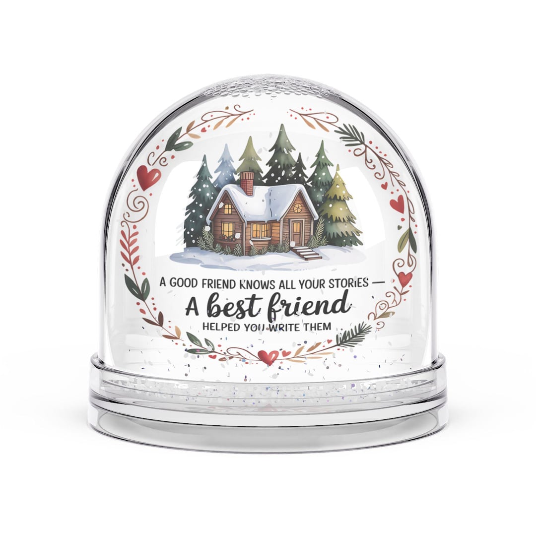 Best Friend Snow Globe: Charming Holiday Decor, Friendship Gift, Winter ...
