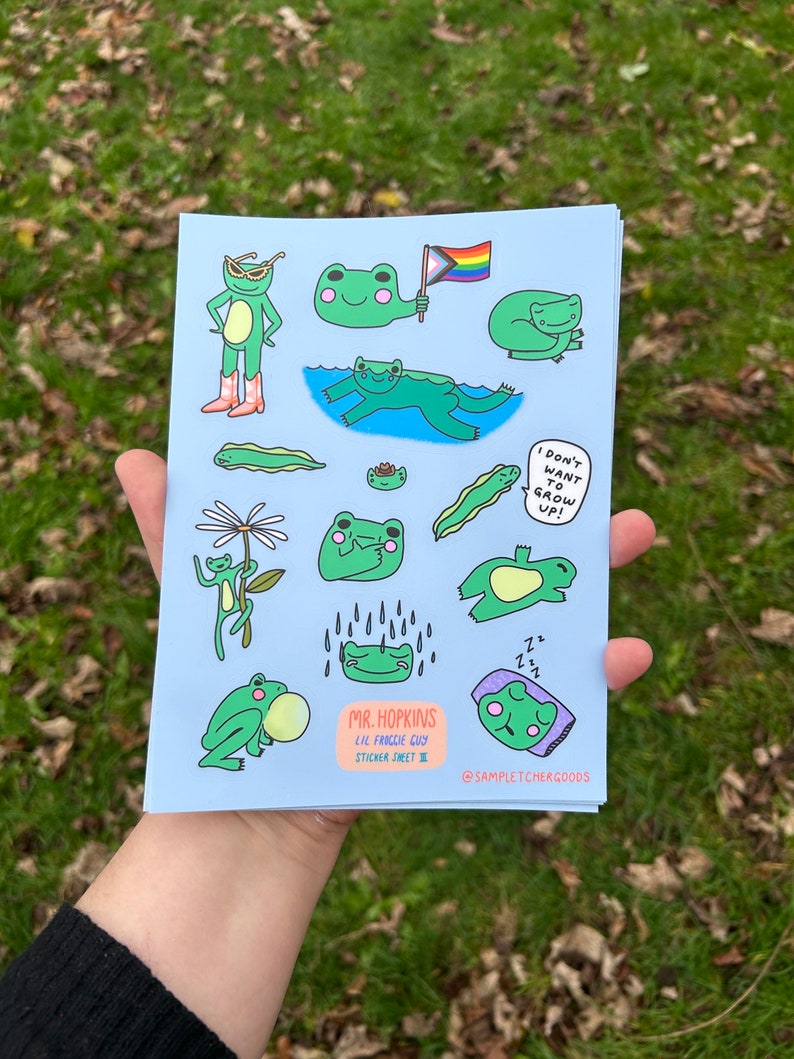 Mr Hopkins the Lil Froggie Guy Version 3 ~ Waterproof and UV Protected ...