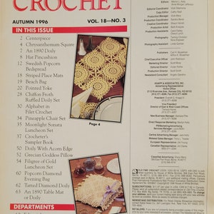 Old-time Crochet Autumn 1996 - Etsy