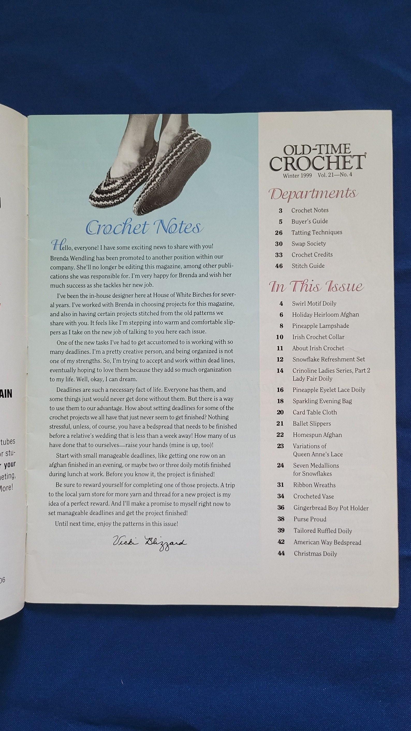 Old-time Crochet Magazine Winter 1999 - Etsy