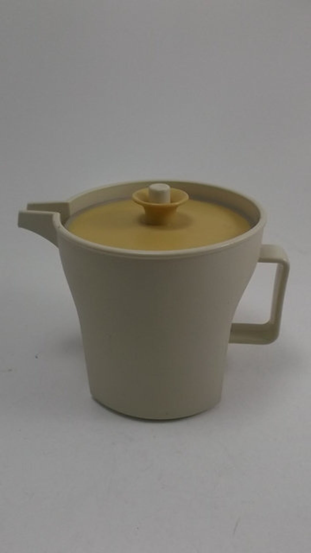 Vintage Creamer, Tupperware Push and Seal, Beige With Gold Tupperware ...