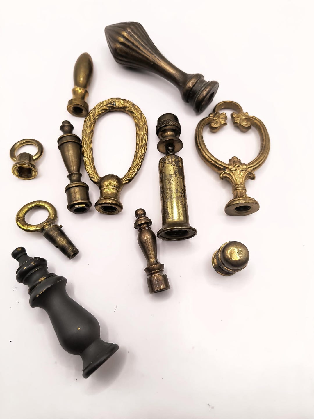 Vintage Brass Cabinet/drawer Pull, Lamp Finial - Etsy