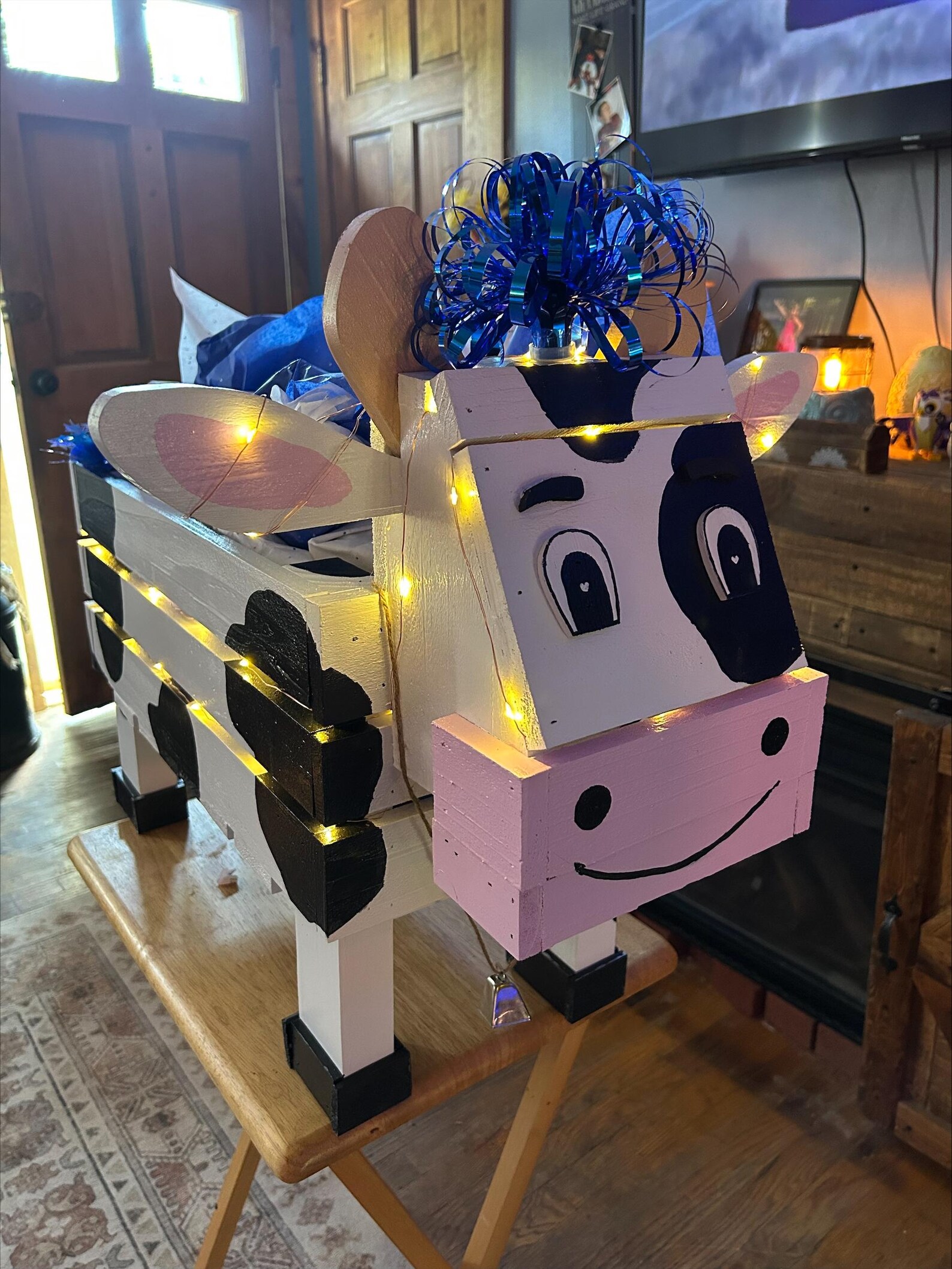 Cow Wedding Card Box – Barn Reception Centerpiece and Country Envelope ...