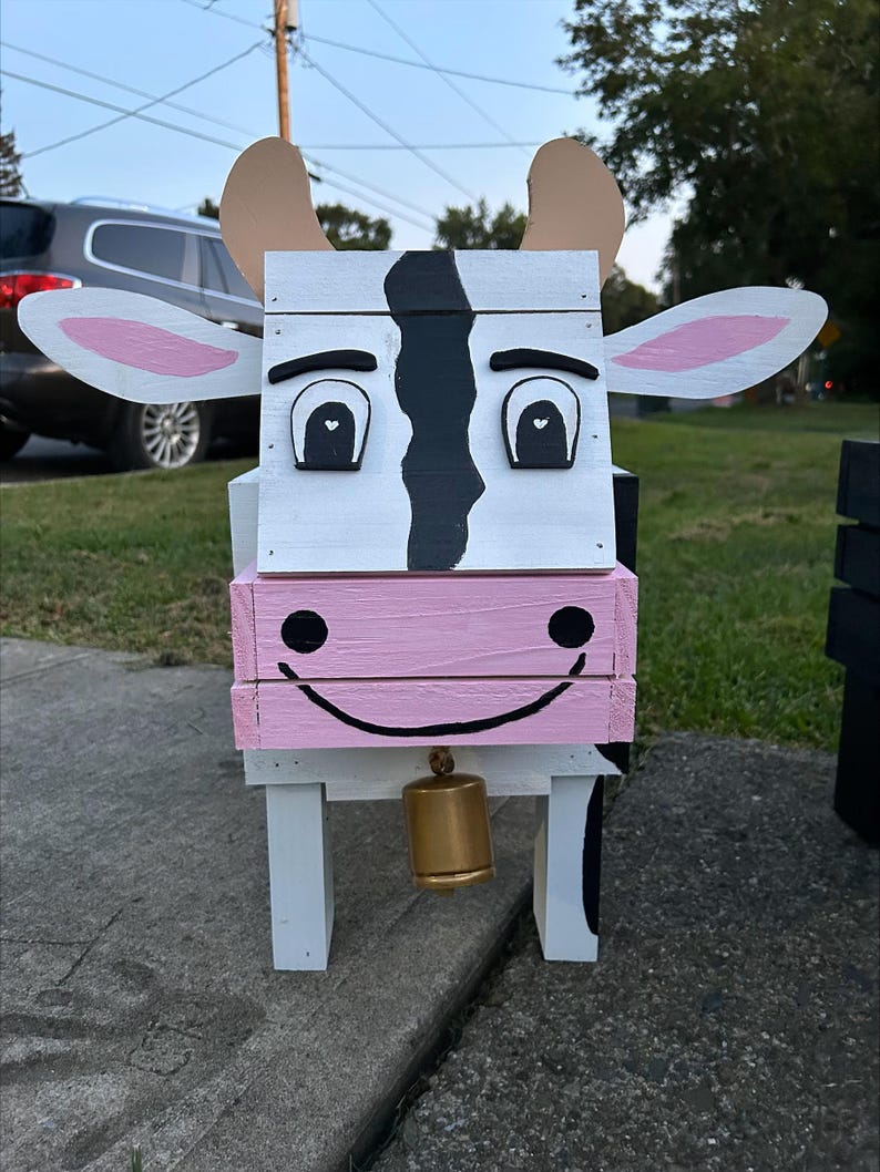 Cow Wedding Card Box – Barn Reception Centerpiece and Country Envelope ...