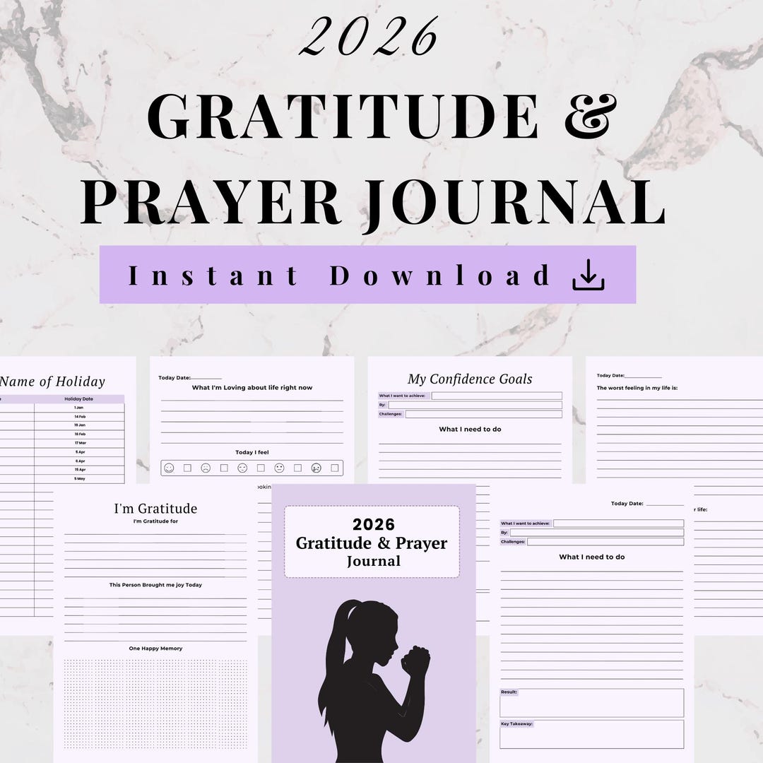2026 Gratitude and Prayer Journal for Women | Daily Christian ...