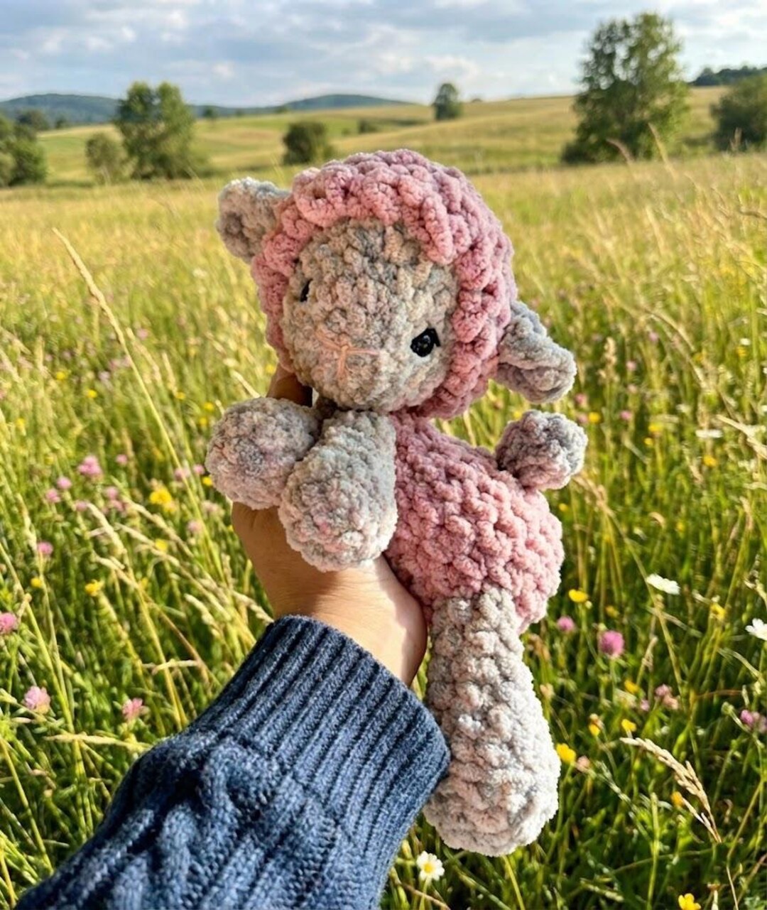 Luna the Lamb No-sew Lovey Crochet Pattern English PDF - Etsy
