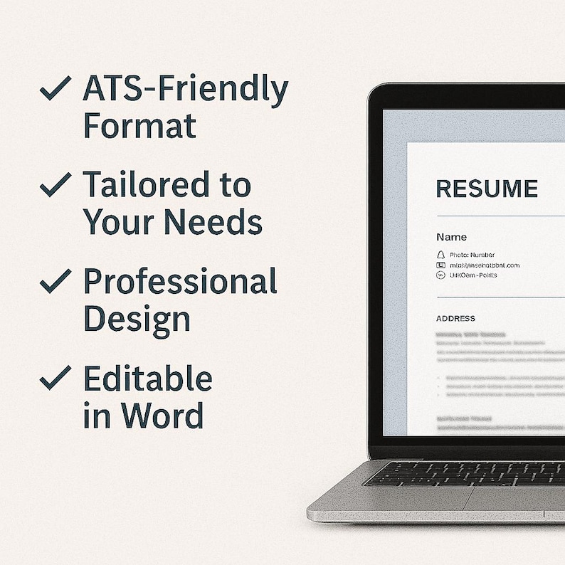 Custom Ats-friendly Resume & Cover Letter Bundle - Etsy