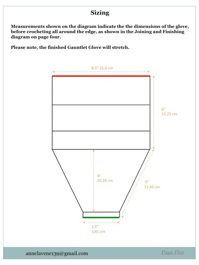 Gauntlet Glove Pattern 15. - Etsy UK
