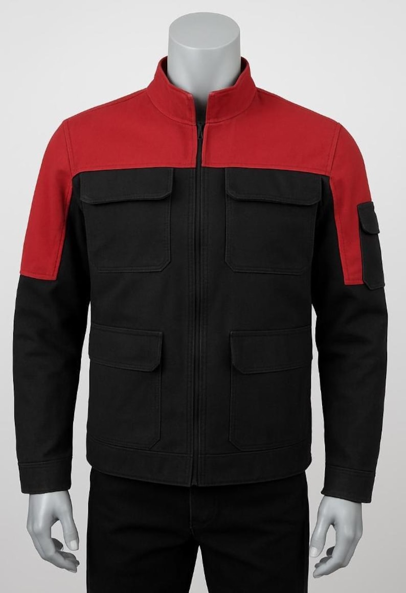 Red & Black Tactical Jacket | Sci-fi Cosplay Uniform | Men’s Costume - Etsy