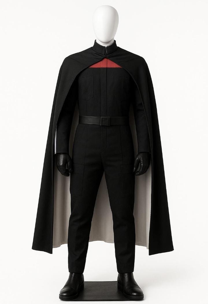 Black Imperial Officer Inspired Cosplay Costume | Sci-fi Commander Suit ...