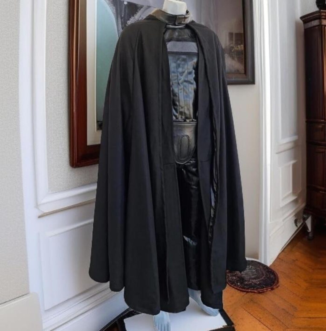 Darth Vader Cosplay Costume for Men Full Custom Suit With Cape & Robe ...