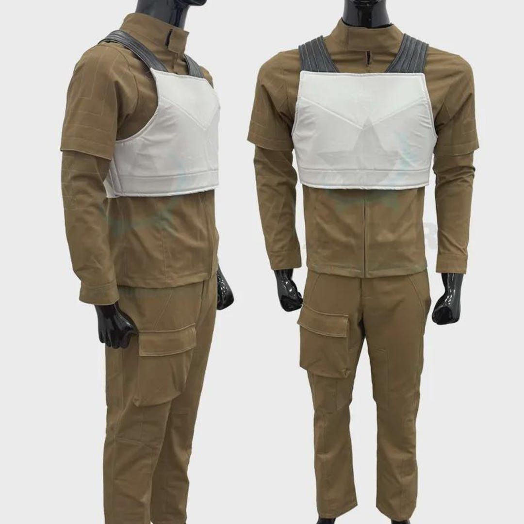 Dark Gray Flight Suit , Cosplay Costume, 3-piece Flak Vest and Suit ...